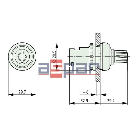 M22-R4K7, 229490, potencjometr 4.7k, EATON, Moeller
