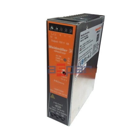 Weidmuller, zasilacz impulsowy, 72W, 12VDC, 6A, PROeco 72W 12V 6A
