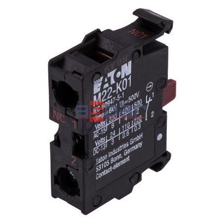 M22-K01, 216378, element stykowy 1R montowany do płyty czołowej, EATON ...
