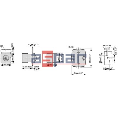 EATON T0-2-1/E-RT - rozłącznik do wzbudzania 3-fazowy, 0-1, 20A, 011082