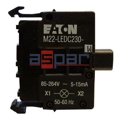 M22-LEDC230-W, 216566, dioda LED, biała, EATON, Moeller, ampero